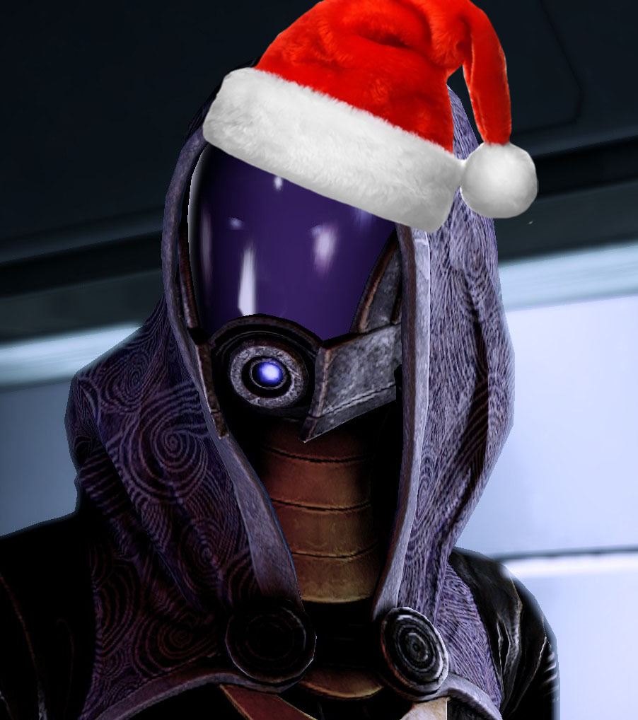 Ahahah Heres Some More Santa Hat Mass Effect Its Your Dad