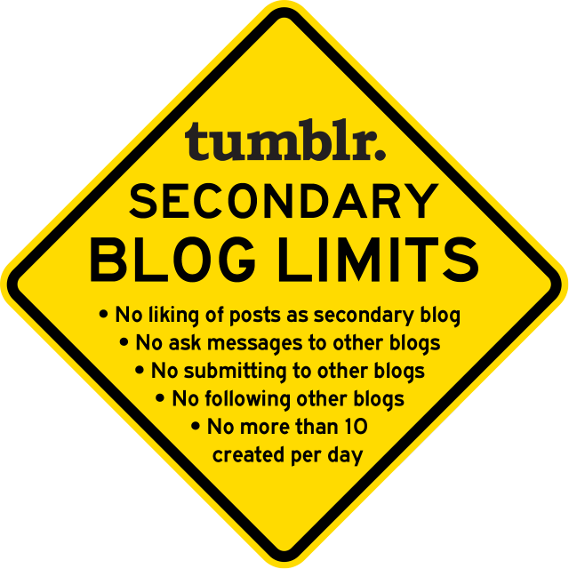 Secondary Blog Limits: Secondary blogs are any blogs made in addition ... Secondary Blog Limits: Secondary blogs are any blogs made in addition ...