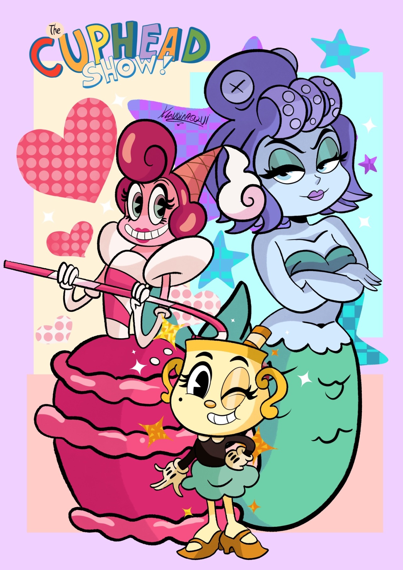 Klaudiapasqui My Blog Art 😘 — The Favorite Girls Cuphead Show 😍🥰 Calamaria