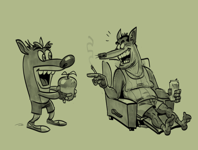 happy fathers day from crash bandicoot and his dad – @phillip-bankss on ... happy fathers day from crash bandicoot and his dad – @phillip-bankss on ...