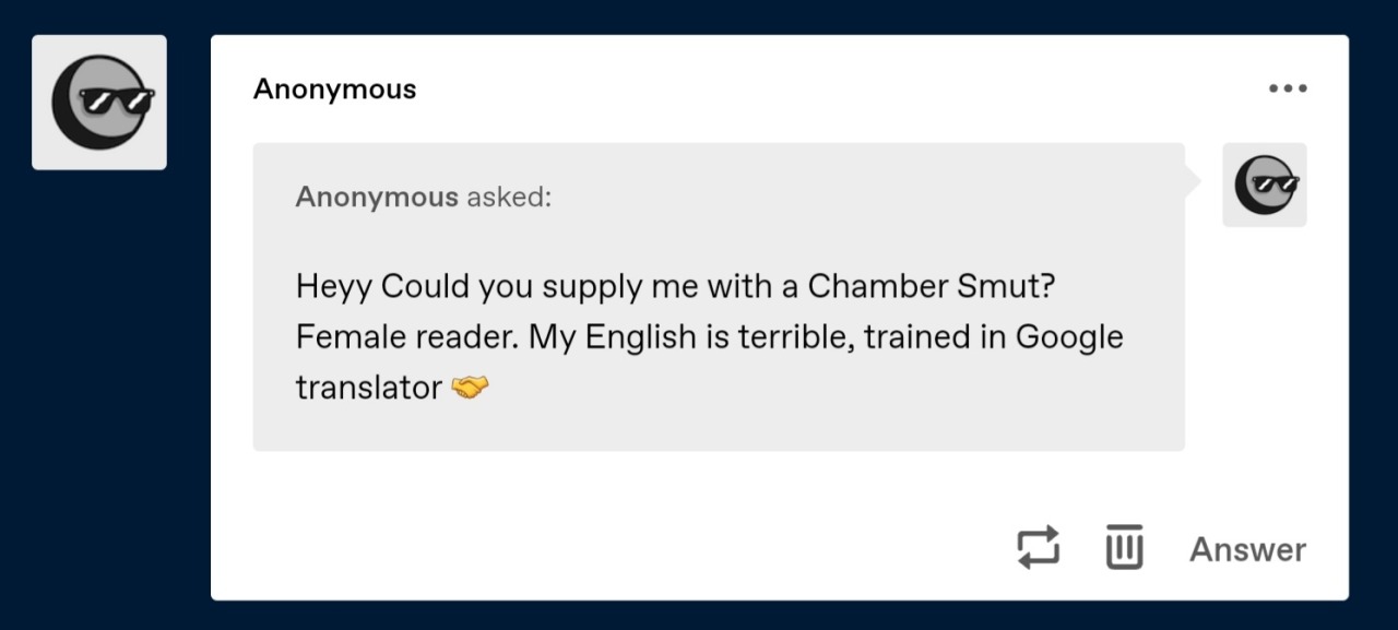 You Want To Play Lets Play — Hmm Maybe Post Mission Sex With Chamber Pls 👀