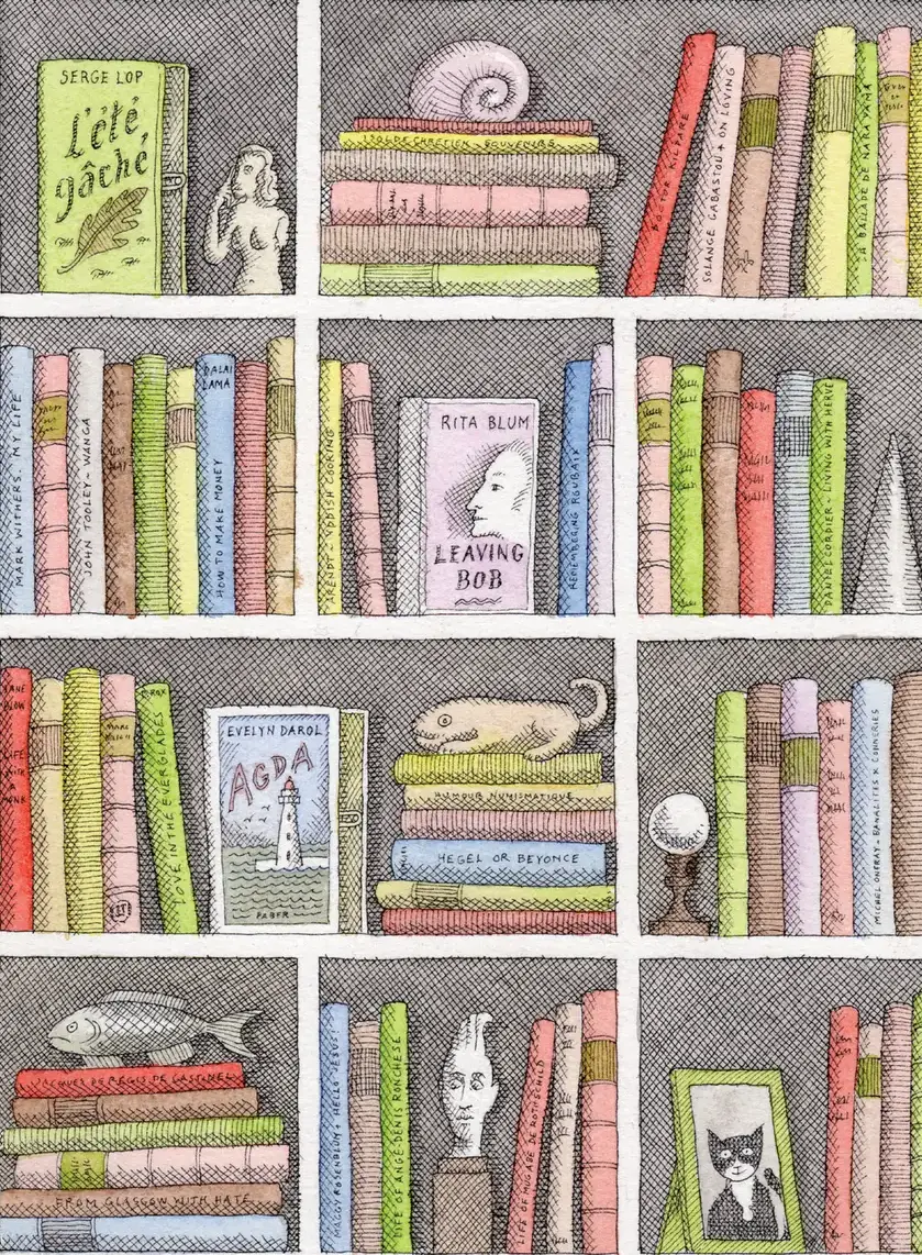 A Booklover’s Guide to New York - Pierre Le-Tan French b. 1950 - Ink ... A Booklover’s Guide to New York - Pierre Le-Tan French b. 1950 - Ink ...