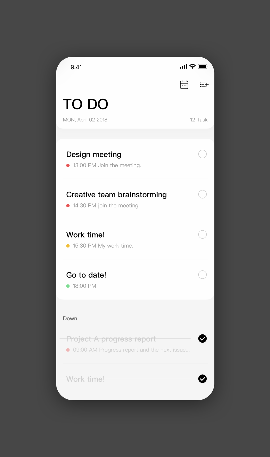 Bill Chen — Daily UI 042, ToDo List. Bill Chen — Daily UI 042, ToDo List.