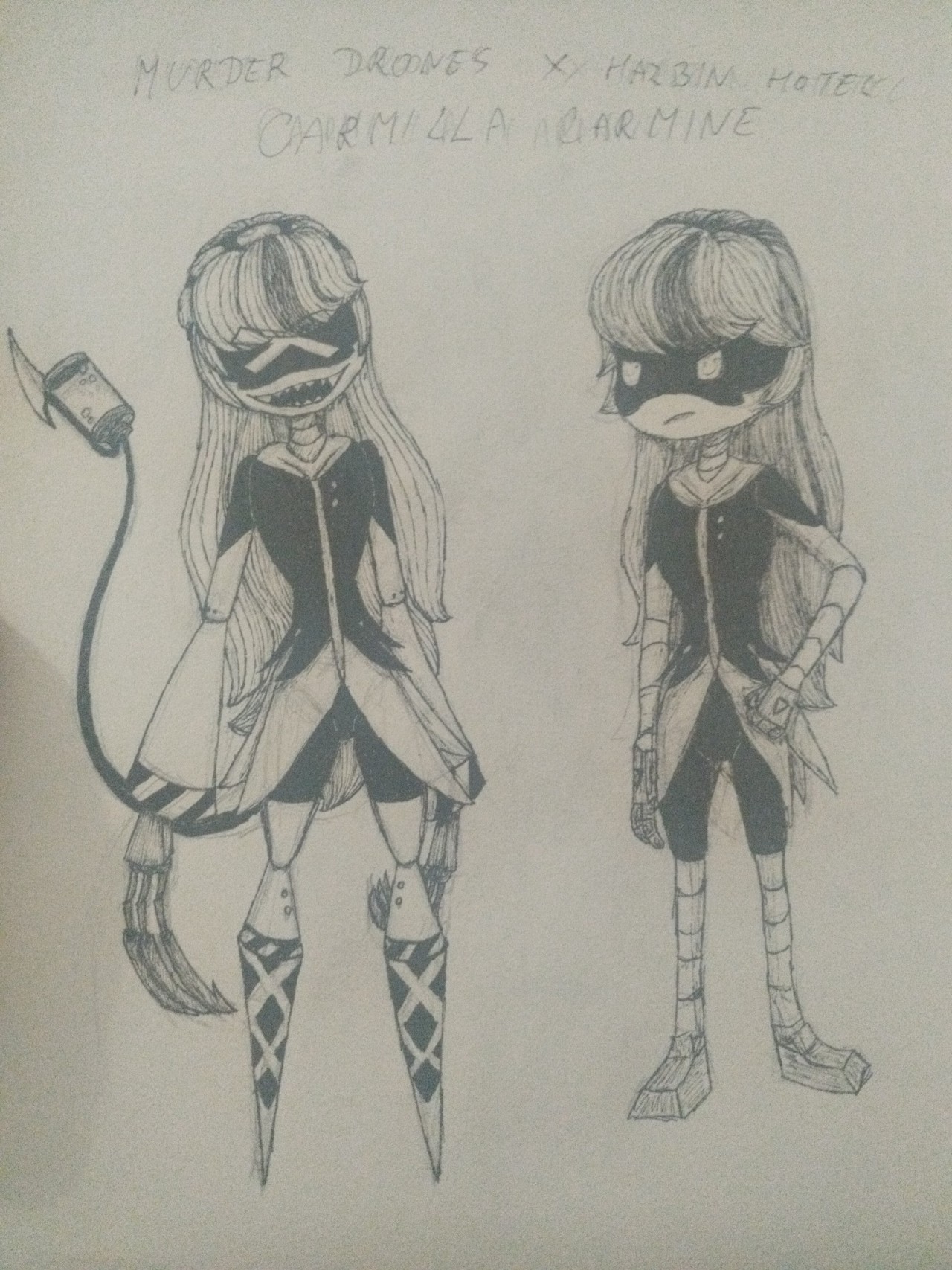 Carmilla Carmine Hazbin Hotel X Murder Drones Crossover We Got A Murder Drone And A Normal