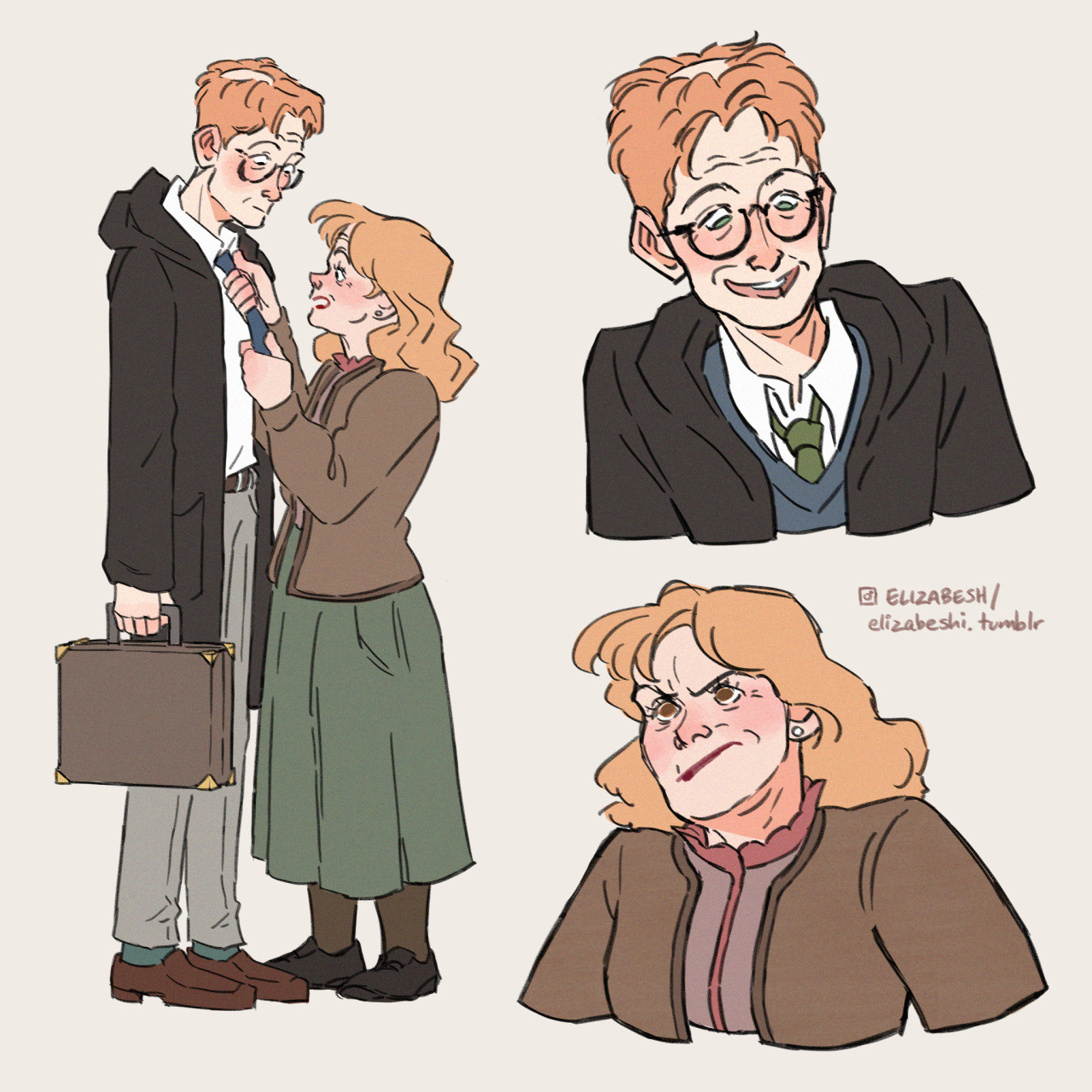 Molly And Arthur Weasley Fan Art