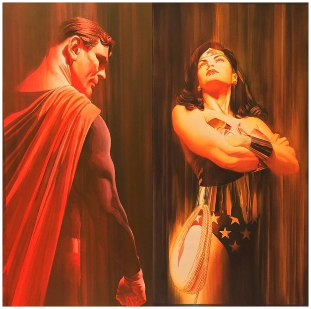 Hell Yeah Superman N Wonder Woman • Superman And Wonder Woman By Alex Ross