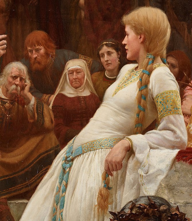 Simerenya — Edmund Blair Leighton (detail) Simerenya — Edmund Blair Leighton (detail)