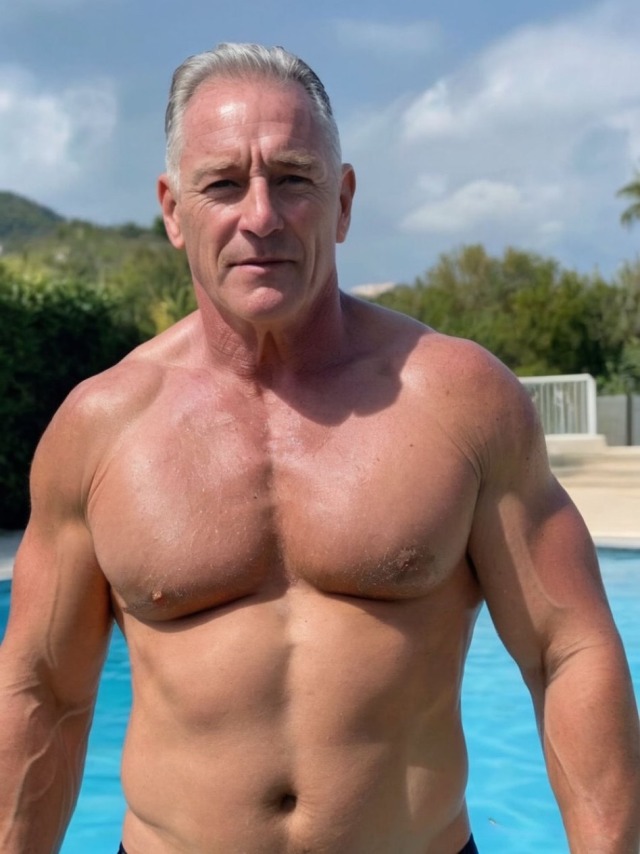 Hot Bearded Sexy Muscle Silver Daddies On Tumblr