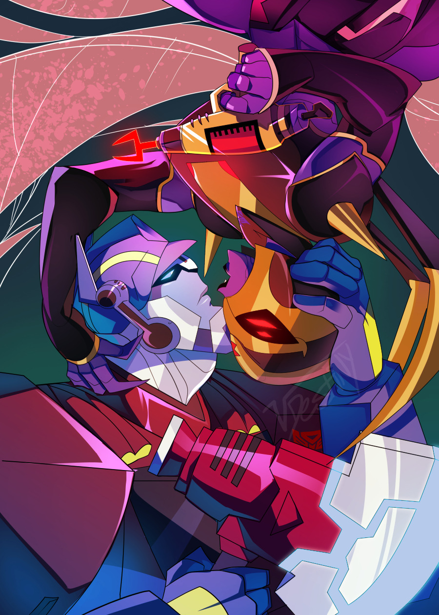 Transformers Animated Optimus Prime And Blackarachnia