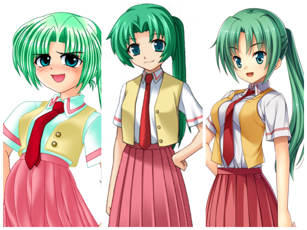 I Dont Wanna Wake Up Im Happy Here Mions New Sprite In Higurashis Steam Release I
