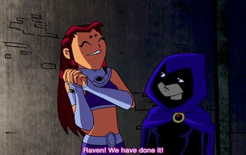 Image Tagged With Teen Titans Starfire Raven Welcometoyouredoom On Tumblr