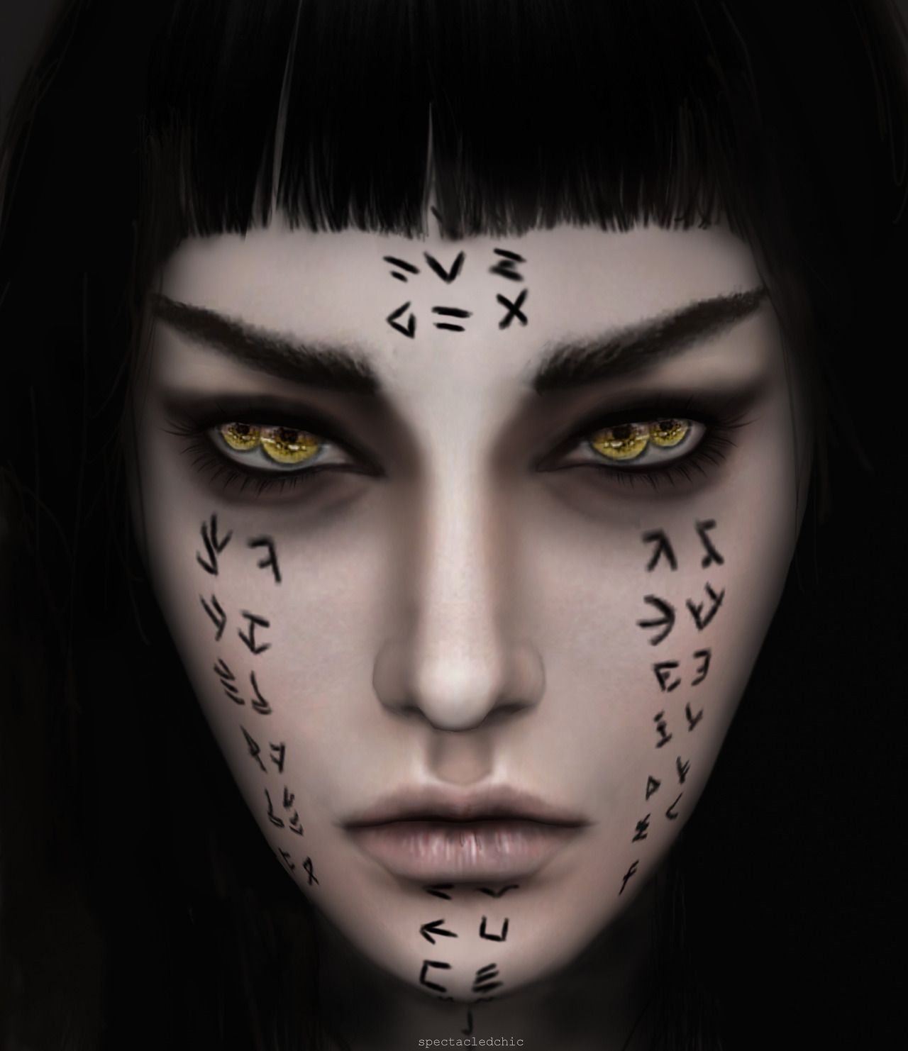 Savage Sims Spectacledchic Sims4 Jesslyn As Ahmanet From