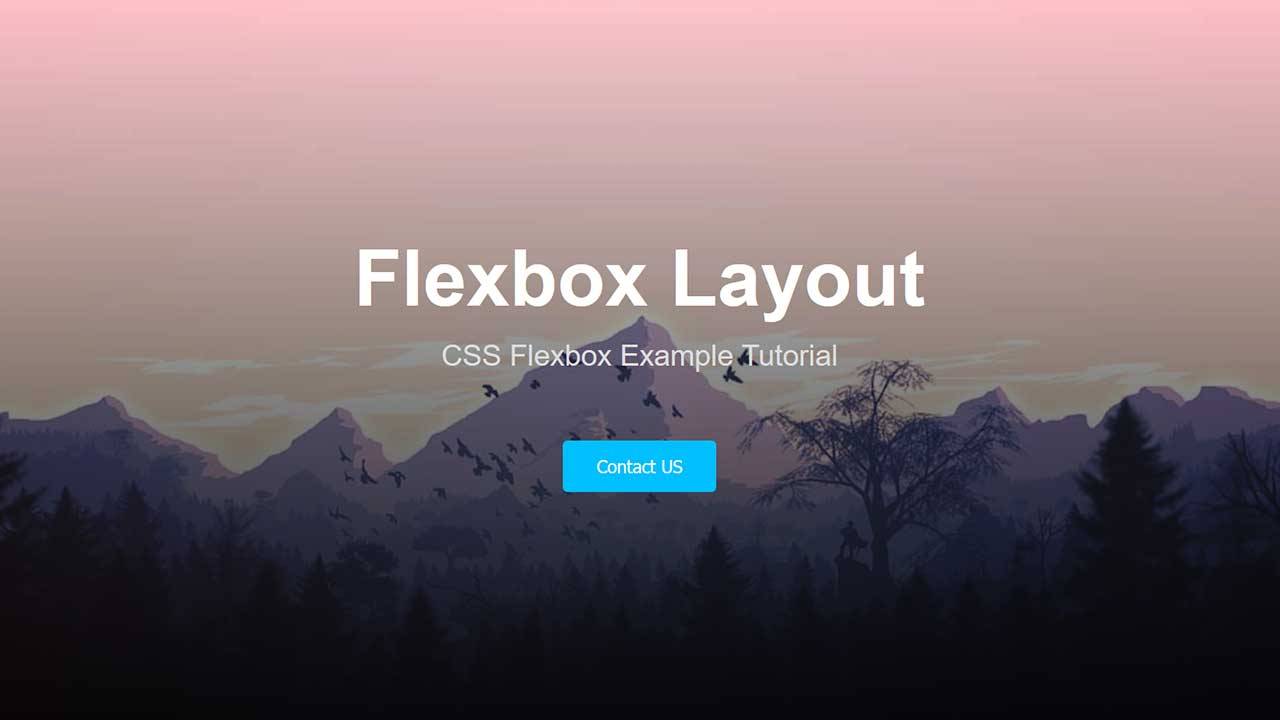 Responsive Full Screen Header using CSS Flexbox Responsive Full Screen Header using CSS Flexbox