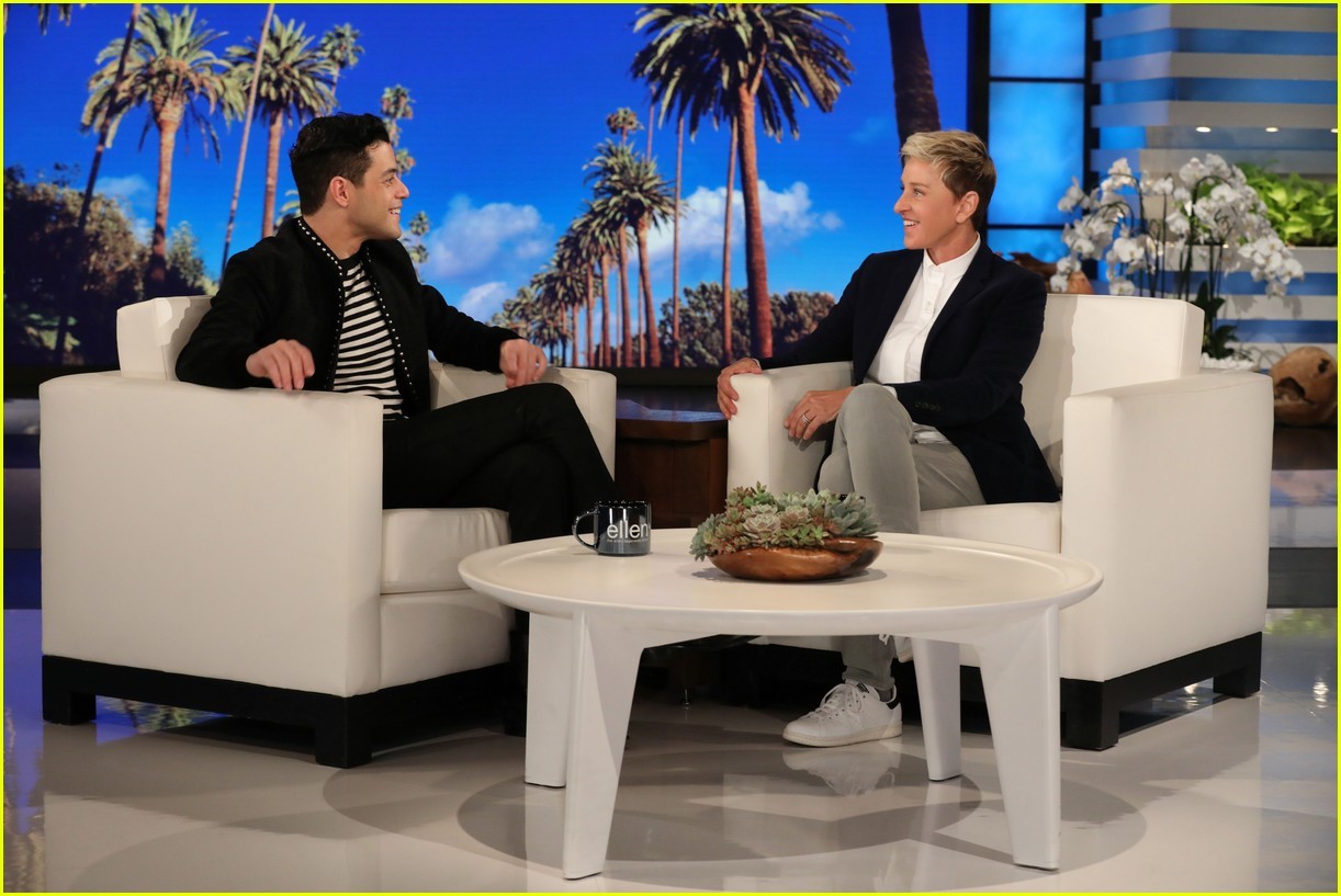 (Rami Malek is adding Ellen DeGeneres to his social...) (Rami Malek is adding Ellen DeGeneres to his social...)