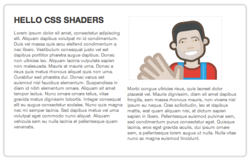 What Are Css Shaders Generated Content By David Storey