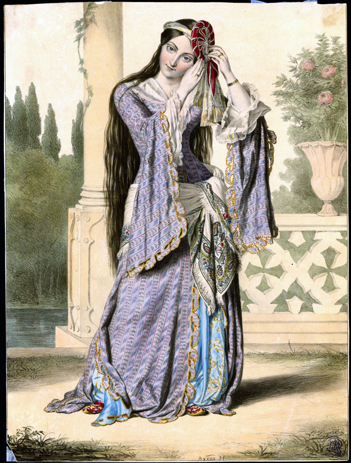 Ottoman Greek Romanian Princess Elena Soutzo In Moldovan Dress By Louis Dupre 1825 Tumblr Pics