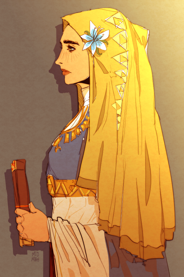 I Tried To Draw Zelda To Go With Mipha And Midna