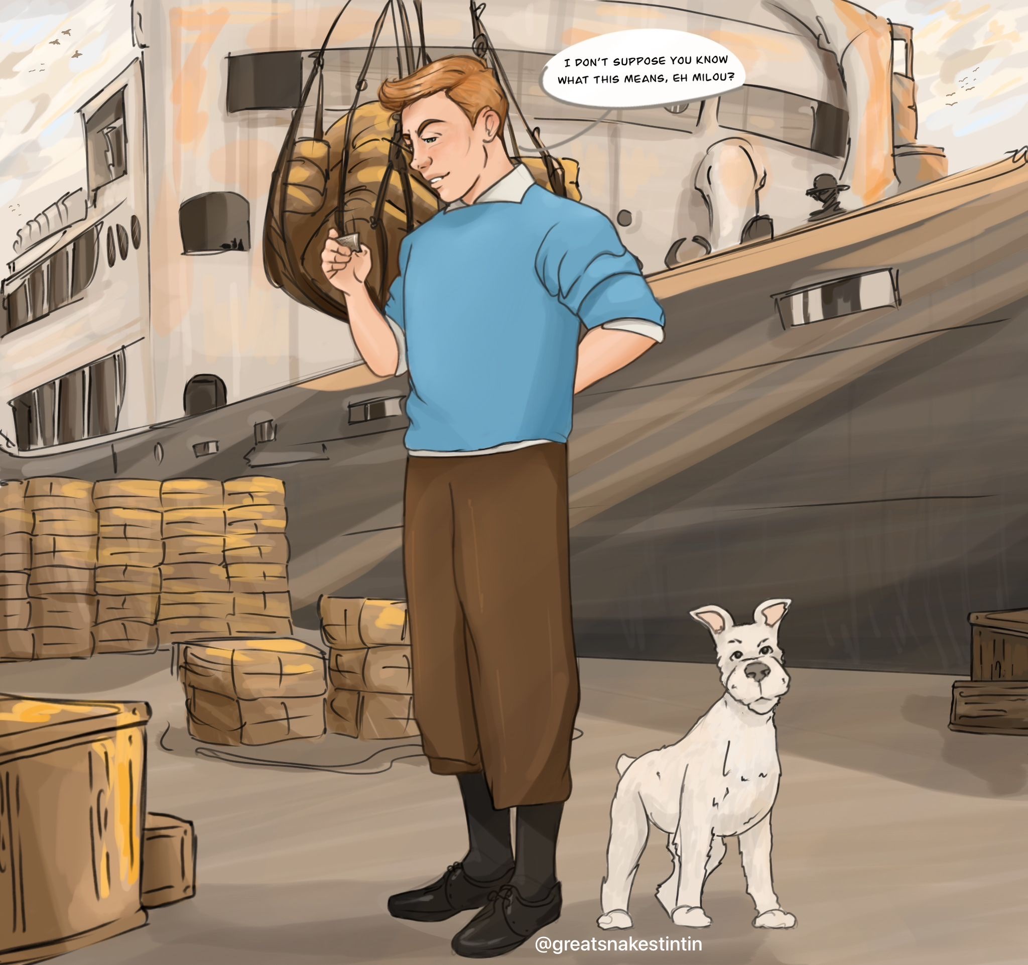 Tintin X Haddock On Tumblr