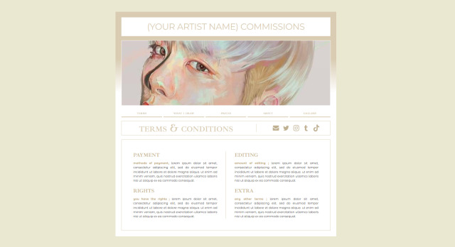 ☀ CARRD TEMPLATE : art comm. ( free! ) ☀ [ PREVIEW ] [ PURCHASE ] non - pro friendly! ☀ REFERRAL ...