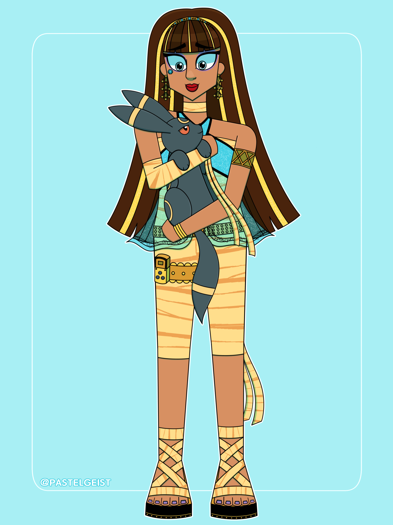 Pastelgeist Cleo De Nile And Umbreon Draculaura And Sylveon