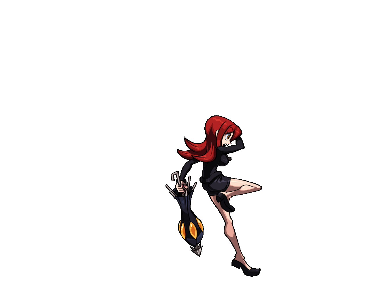 Just Sitting Here — Various Animations Of Parasoul From Skullgirls