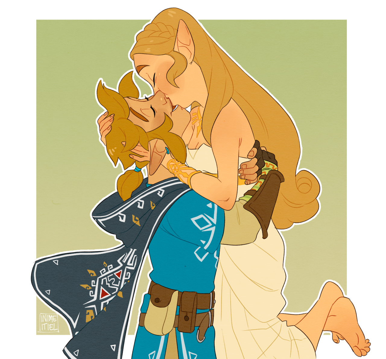 Zelda Link Kiss