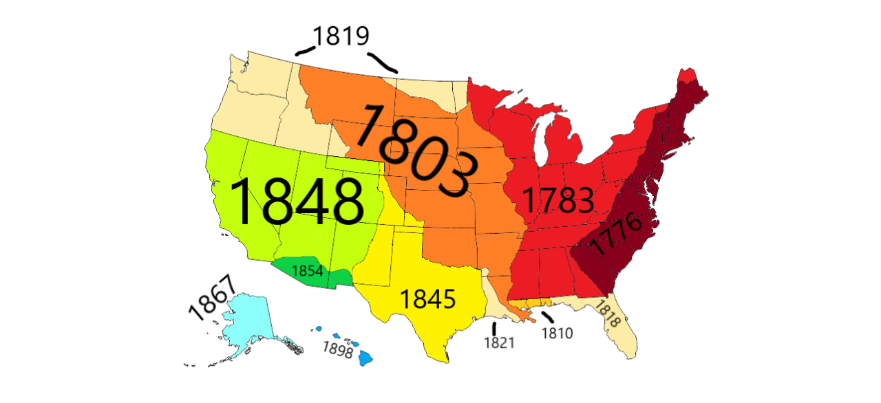 United States Territorial Expansion Timeline United States Territorial Expansion Timeline