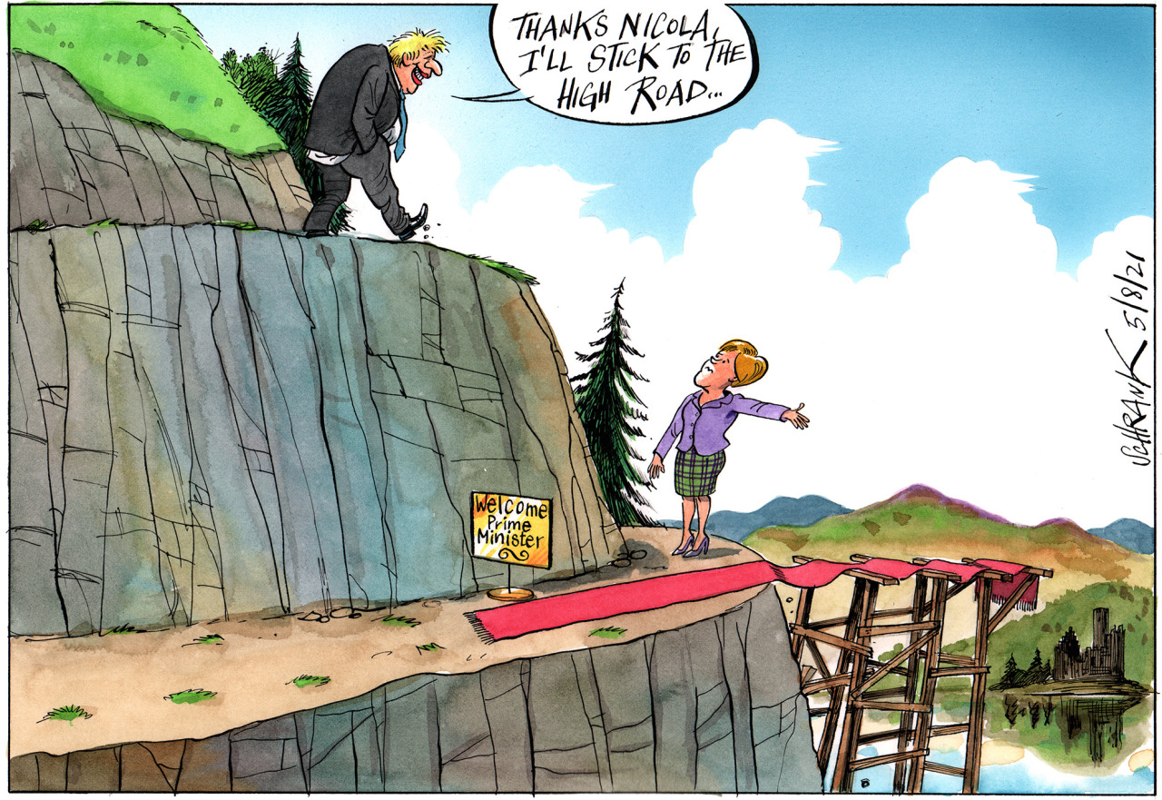 Boris Johnson visits Scotland, but doesn’t meet... Boris Johnson visits Scotland, but doesn’t meet...