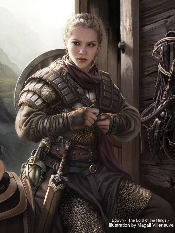 Eowyn The Lord Of The Rings By Magali Villeneuve ח פ י