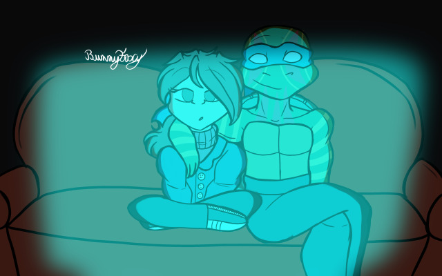 BunnyFoxy on Tumblr: ~ TMNT February Day 25-26: Bonding over movie night BunnyFoxy on Tumblr: ~ TMNT February Day 25-26: Bonding over movie night