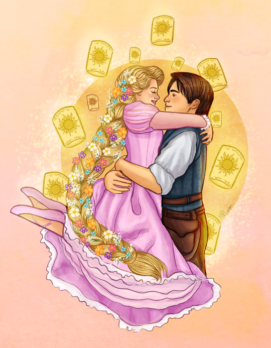 Rapunzel And Flynn Kiss Fan Art