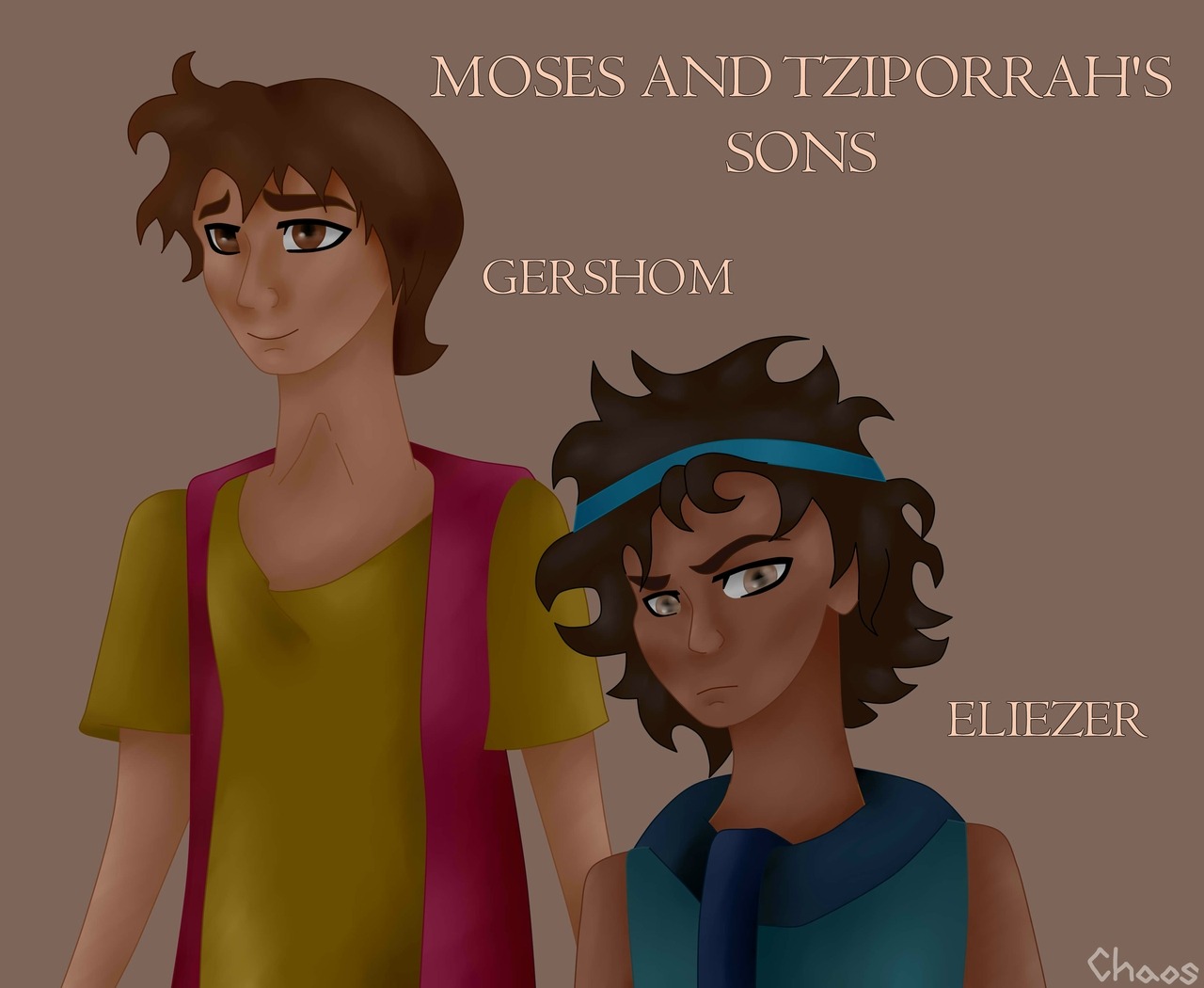 Gershom And Eliezer The Two Sons Of Moses And I Am Emerald Green