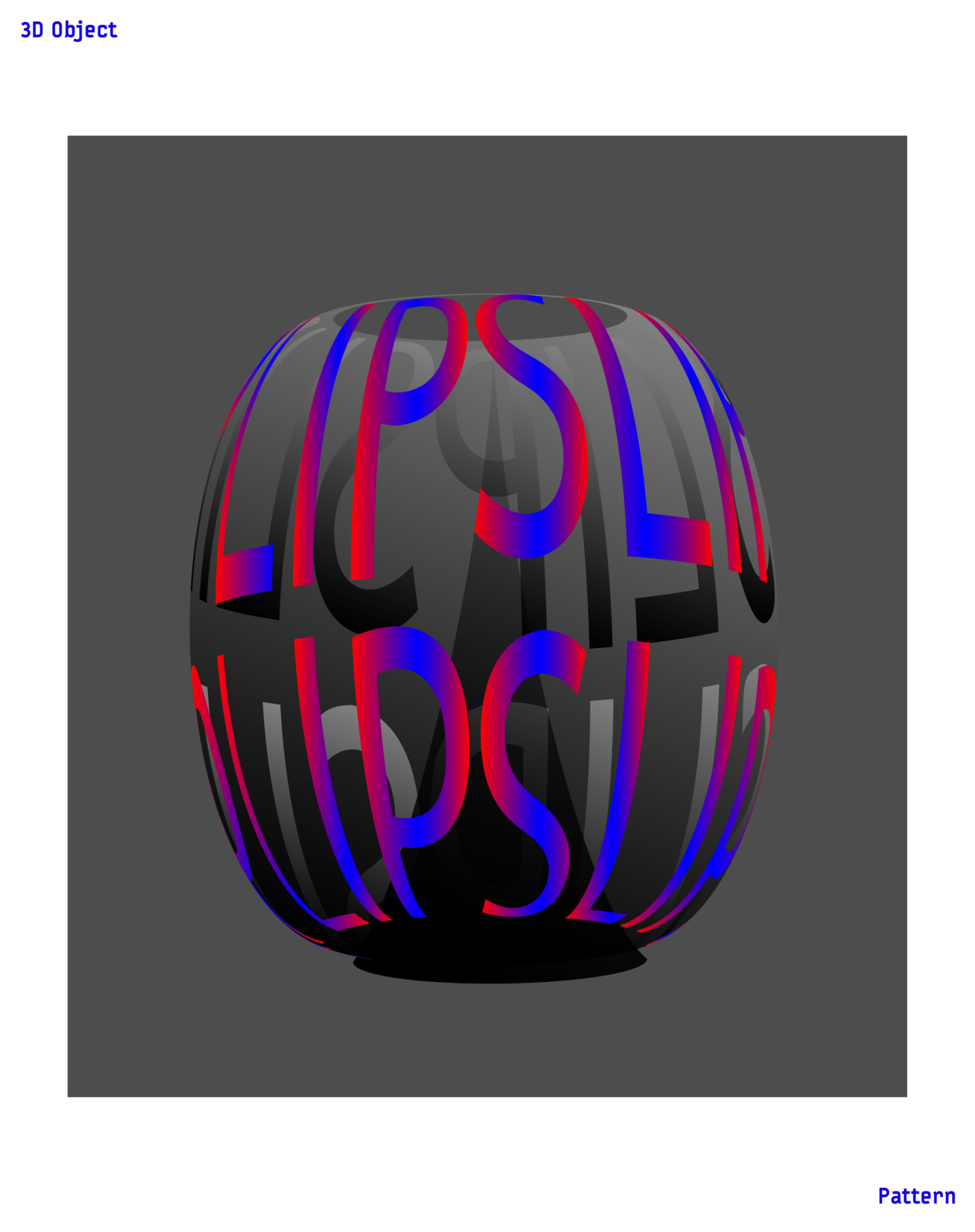 Generative Aesthetics — Using 3d Objects With Patterns In Illustrator