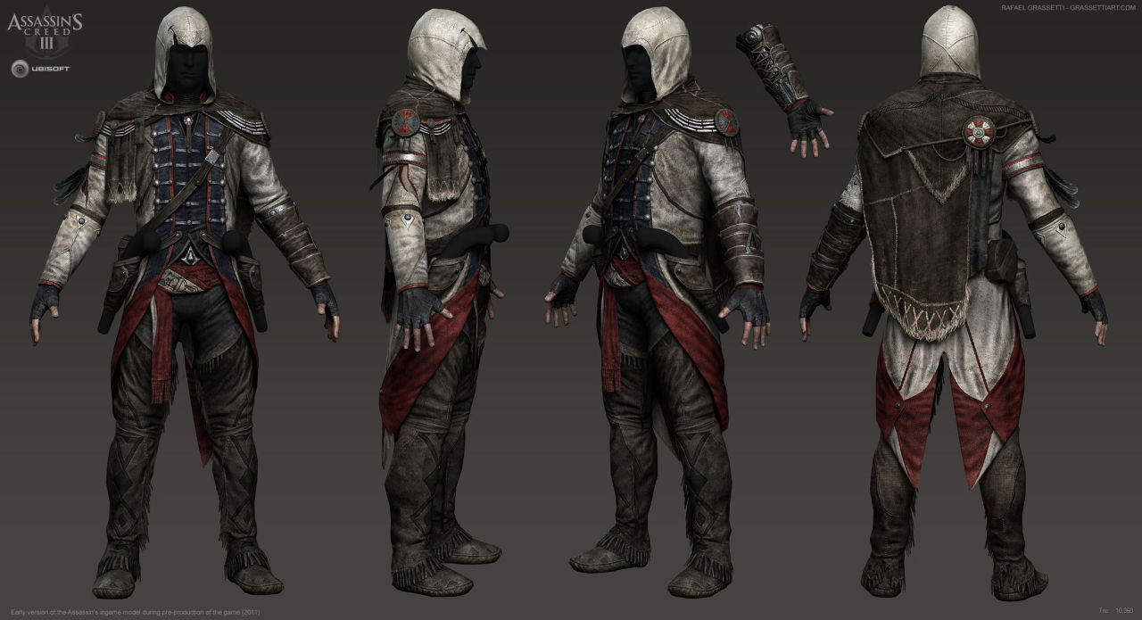 Early Concept Artworks For Connor Kenway Spirit Wq De