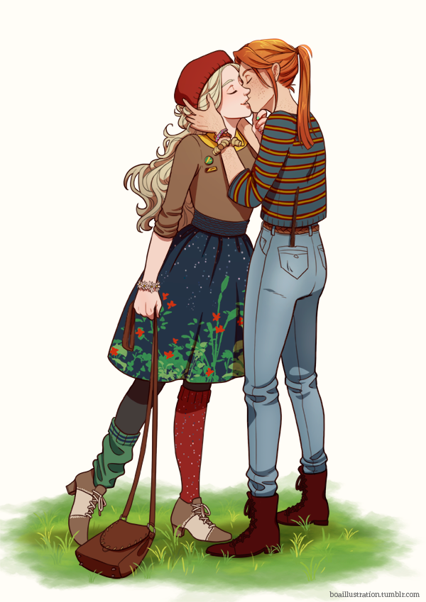 Luna Lovegood And Harry Potter Kissing
