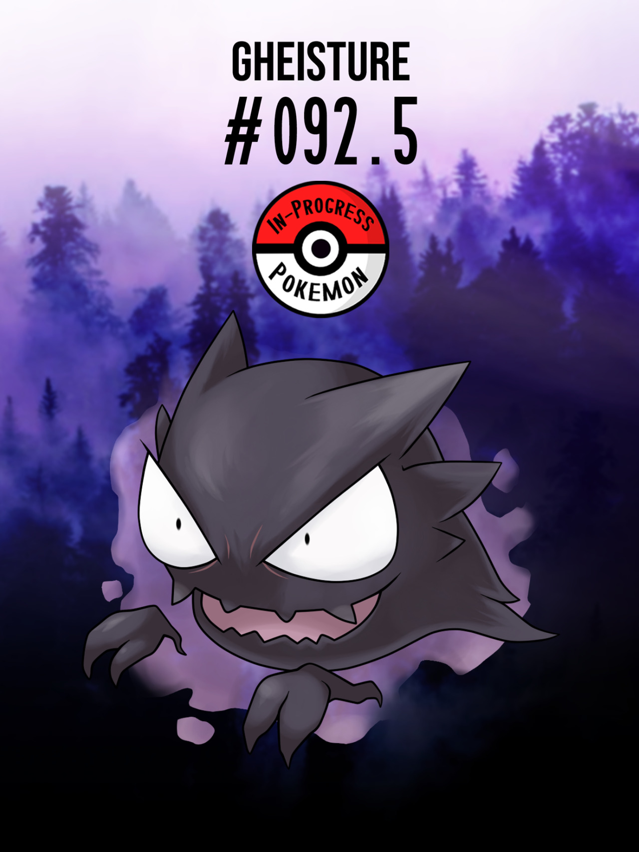 In Progress Pokemon Evolutions 0925 Gastly Posses Gas Like Bodies That Allow