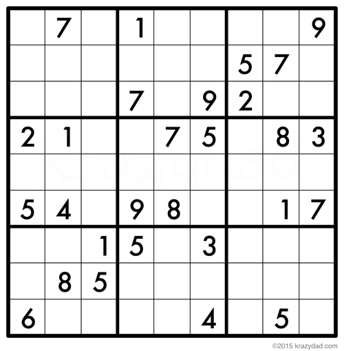 daily sudoku — Solve this puzzle at Krazydad Super-Tough Sudoku... daily sudoku — Solve this puzzle at Krazydad Super-Tough Sudoku...