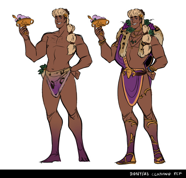Why did you make the wine god so hot. – @neal-illustrator on Tumblr