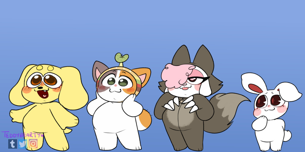 Chikn Nuggit and Friends 💕 – @teddybearty on Tumblr
