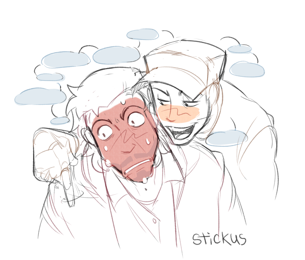 Stickus — I Love Ur Snsc People Always Draw Blu Scout And