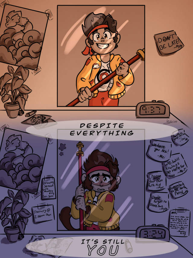 I wanted to do an undertale reference, it’s also a feeling to see mk on his first day of being ...