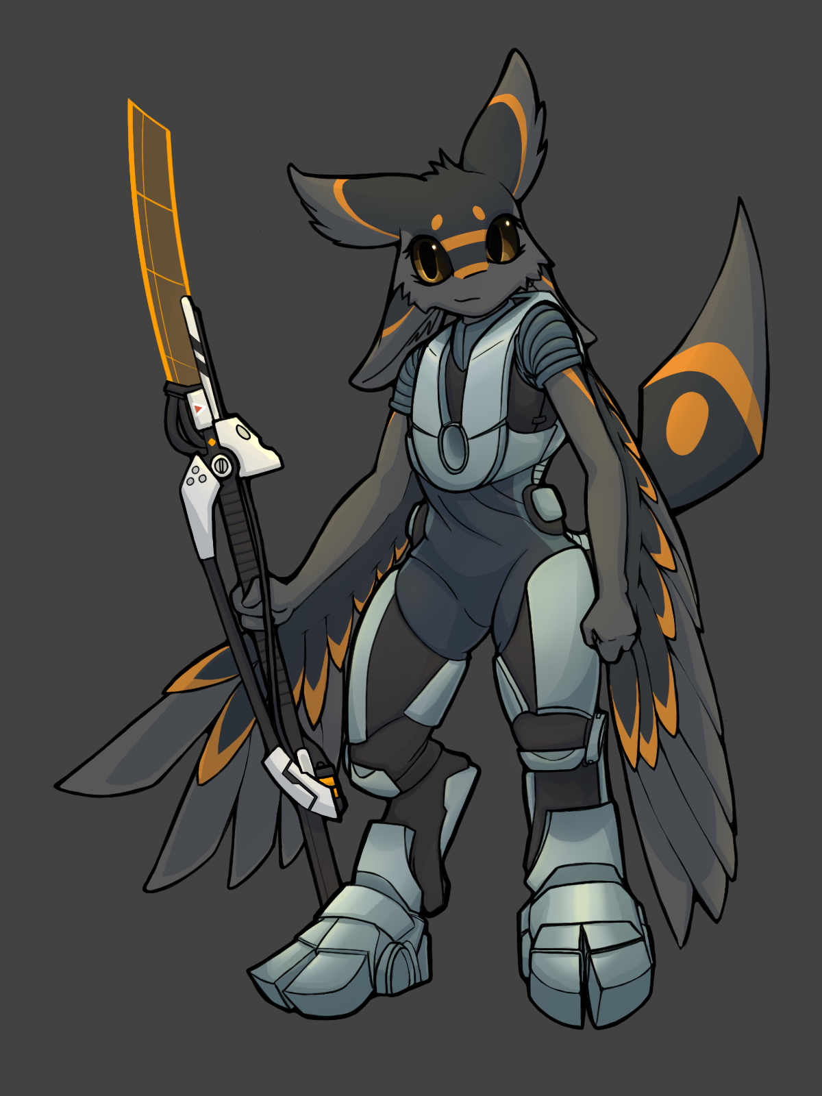 The Big Imageboard Tbib 34 3 Fingers 4 Ears Ambiguous Gender Armor Avali Black Armor Black