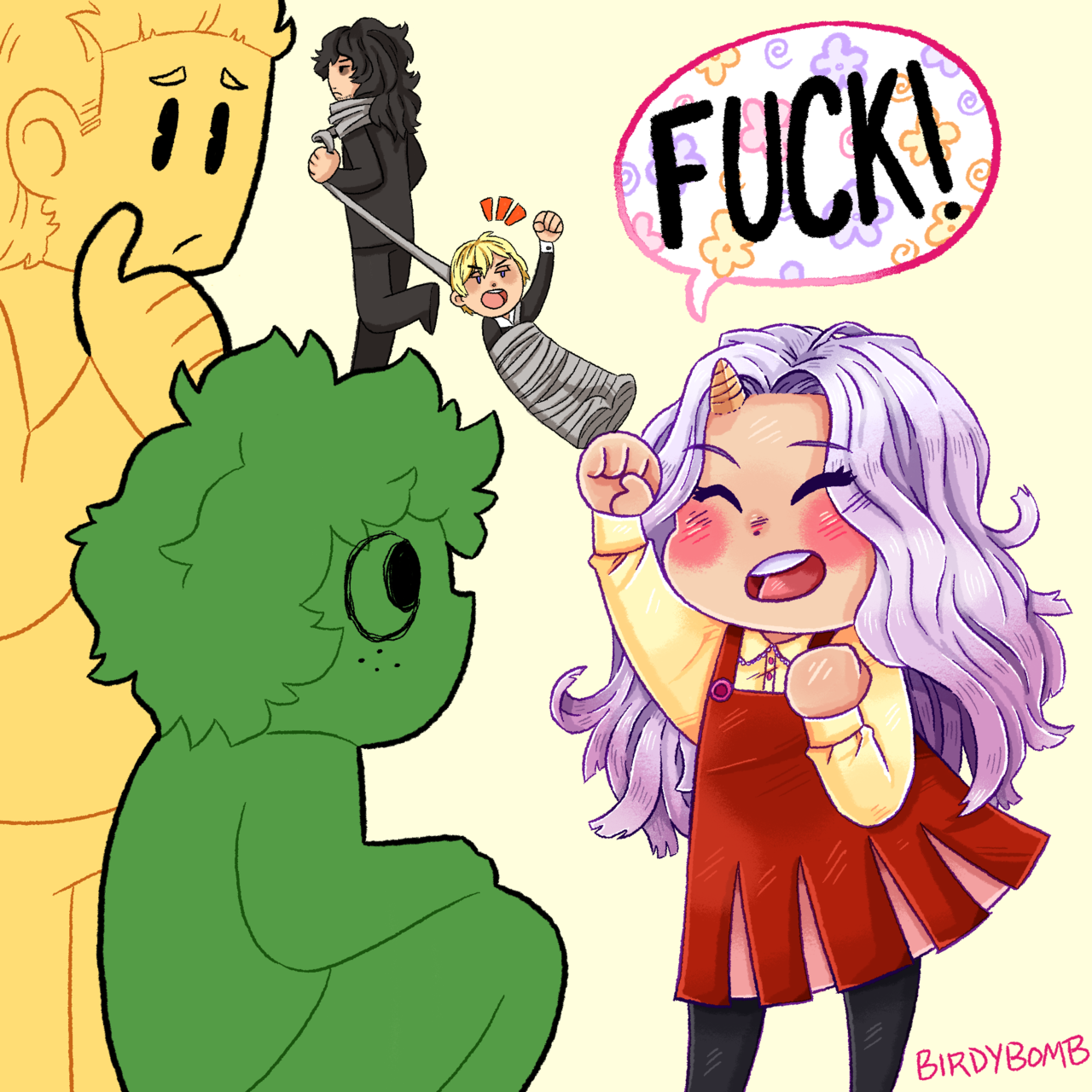 Birdybomb — Ch217 Leak Monoma Teaches Eri To Say Fuck