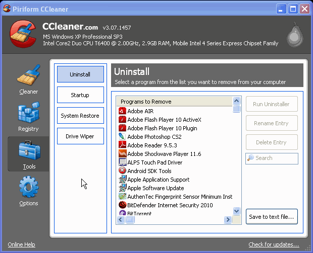Tech Notes Help — How does CCleaner put programs to sleep? Tech Notes Help — How does CCleaner put programs to sleep?