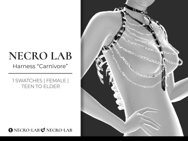 Harness “Carnivore” – @necrolab-cc on Tumblr