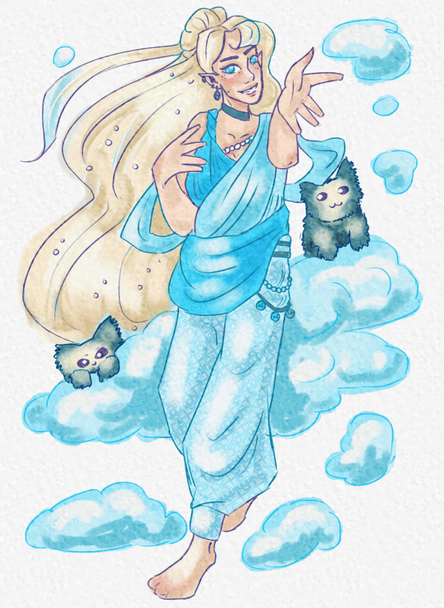 I drew Aeolus for my friend who wants to cosplay them, plus some winions naturally – @mer-acle ...