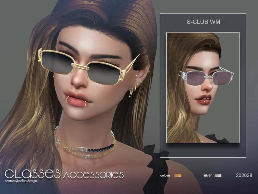 S Club Ts4 Wm Glasses 202008 Created For The Emily Cc Finds