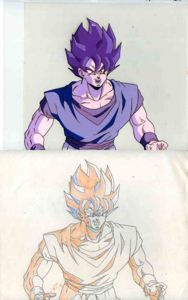 Animation Cels From Dragon Ball And Dragon Ball Z Dragon Ball Densetsu