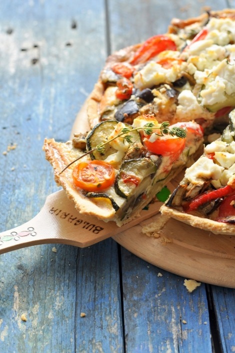 Gastrogirl Roasted Vegetable Tart With Feta And Ricotta