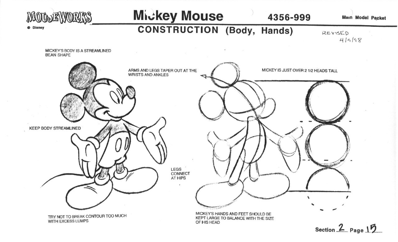 Penciltests Model Sheet Monday Mickey Mouse Boxlunch You Want A